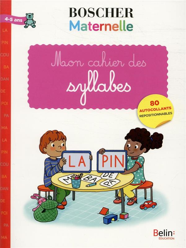 Mon cahier des syllabes - Livre Maternelle | Cultura