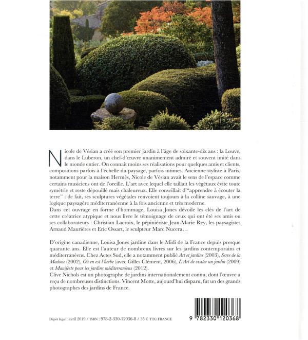 Nicole de vésian - un art des jardins en provence : Louisa Jones ...
