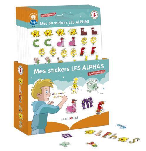 Mes stickers des Alphas : boîte de 25 planches : Claude Huguenin ...