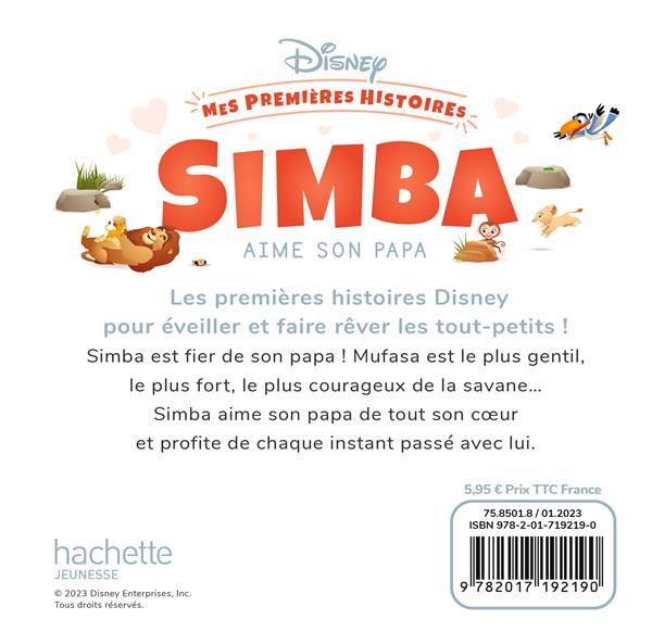 Mes premières histoires : Simba aime son papa : Disney - 2017192198 ...