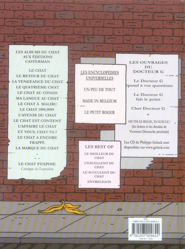 Le Chat t.14 : la marque du chat : Philippe Geluck - 2203009624 - BD ...