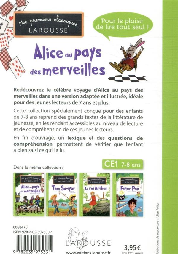 Mes premiers classiques Larousse - Alice au pays des merveilles - CE1 ...