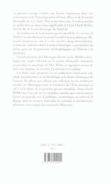 Essais sur l'histoire de la societe allemande, 1870-1914 - 2735110001 ...
