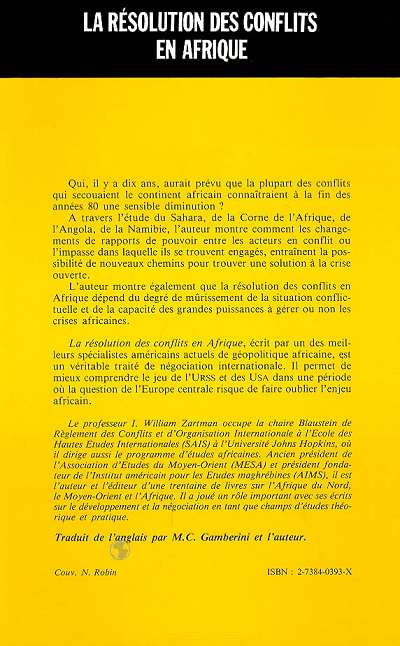 La resolution des conflits en afrique - 273840393X | Cultura