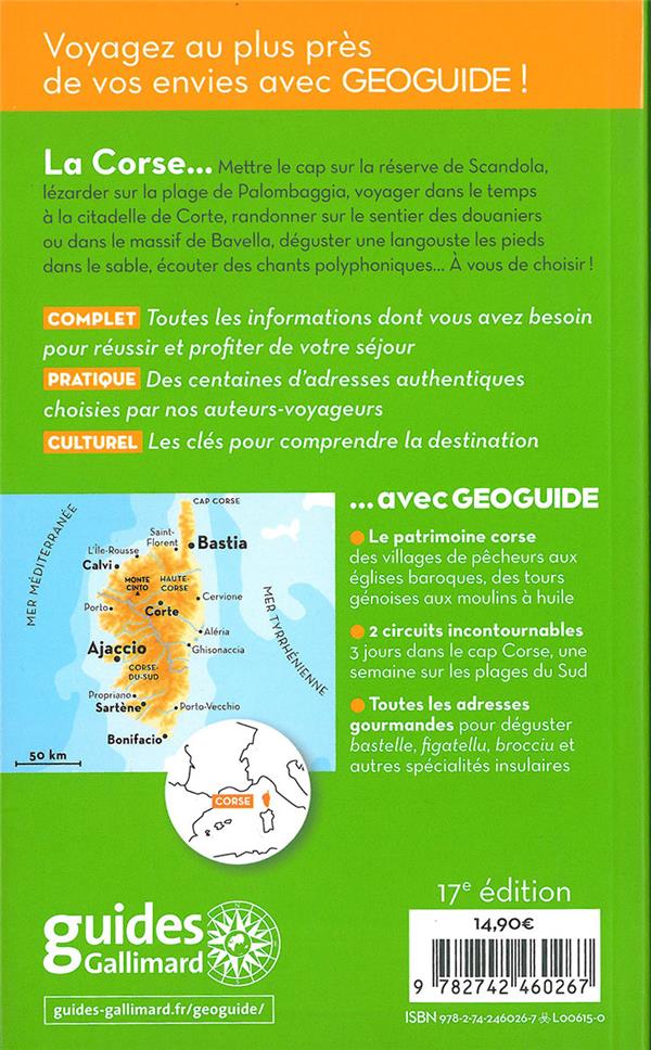 Geoguide - corse (édition 2020) : Collectif Gallimard - 2742460268 ...