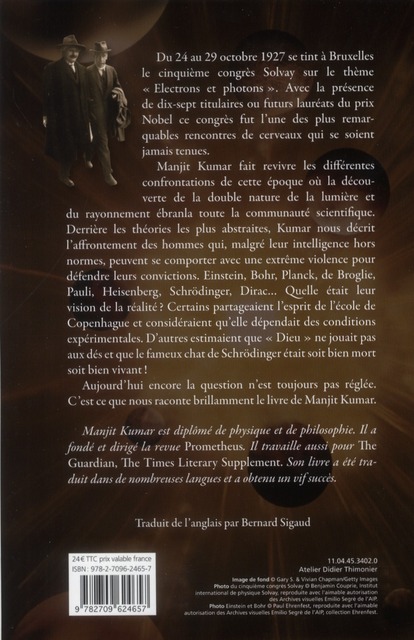 Le grand roman de la physique quantique : Manjit Kumar - 2709624656 ...