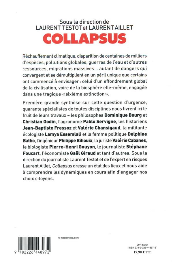 Collapsus - changer ou disparaître ? le vrai bilan sur notre planète ...