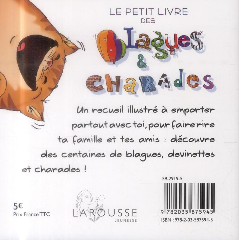Le petit livre des blagues et charades - 2035875943 - Livres pour ...