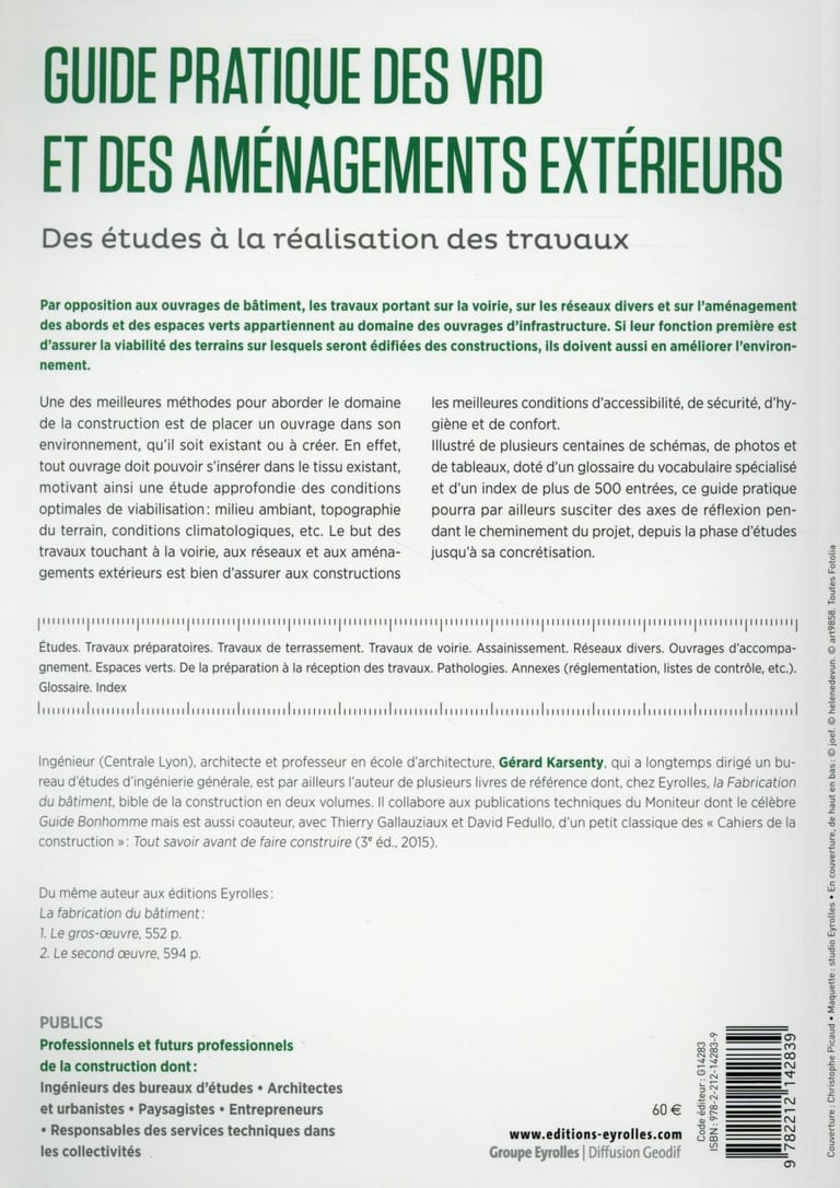Guide pratique des vrd et aménagements extérieurs - des études à la réalisation des travaux ...