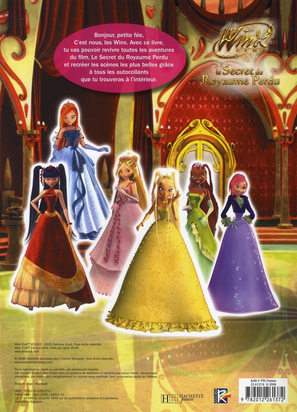 Winx club - le sercet du royaume perdu - livre de stickers : Collectif ...