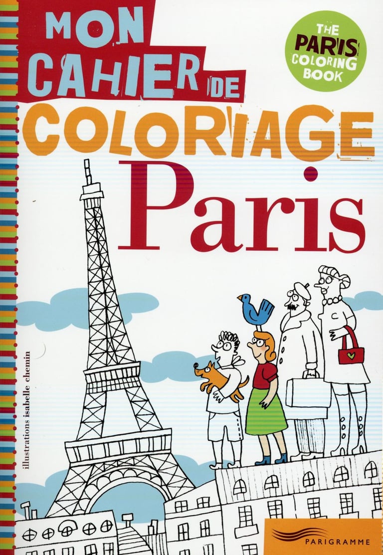 Paris - mon cahier de coloriage : Collectif - 2840965429 - Livres jeux ...