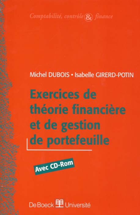 Exercices de theorie financier et de gestion de portefeuille + cdr et de gestion de portefeuille ...