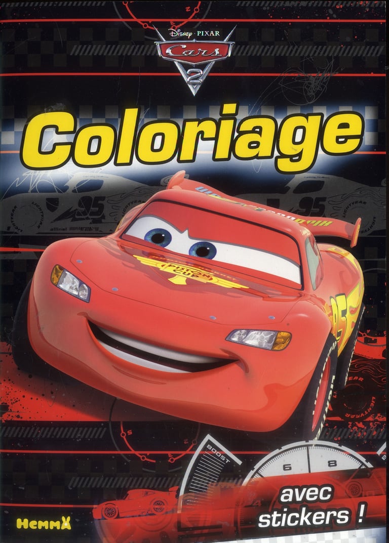 Coloriage avec stickers - cars 2 : Disney - Livres jeux et d'activités ...