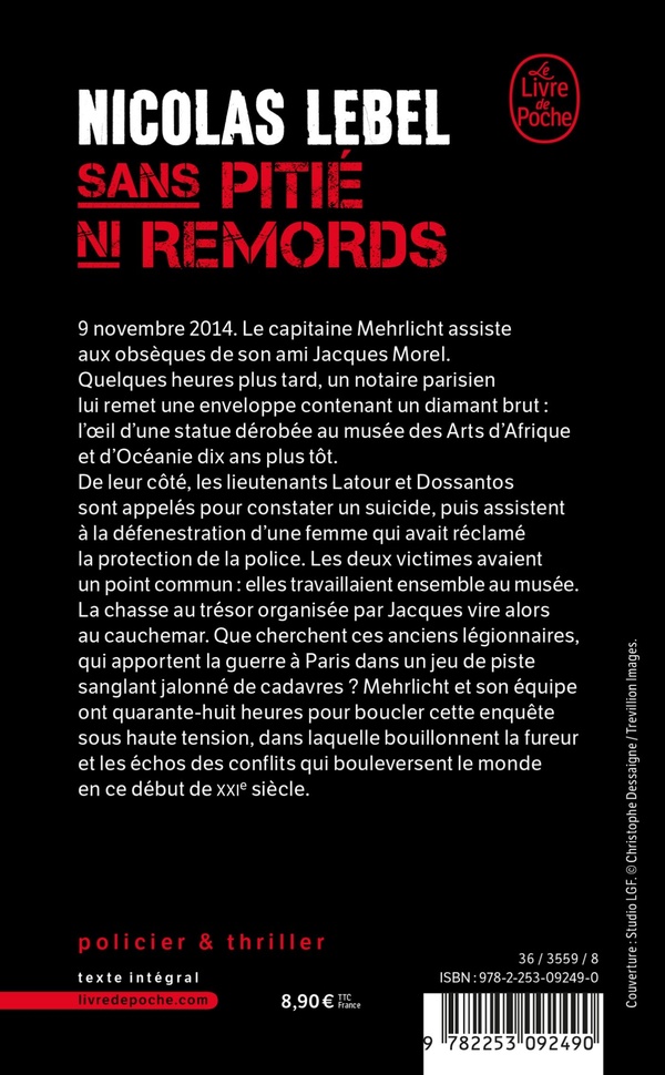 Sans pitié ni remords : Nicolas Lebel - 2253092495 | Cultura