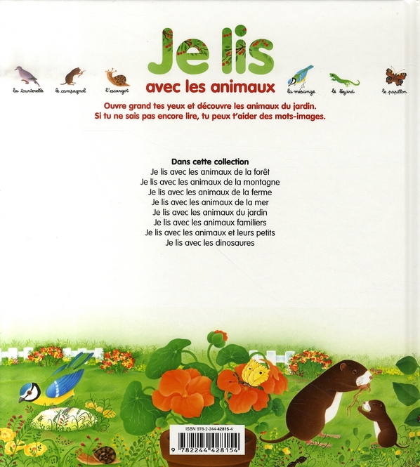 Je lis avec - les animaux du jardin : Yvette Barbetti - 224442815X ...