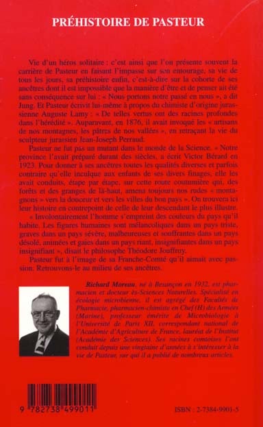 Prehistoire de pasteur : Richard Moreau - 2738499015 - Sciences ...