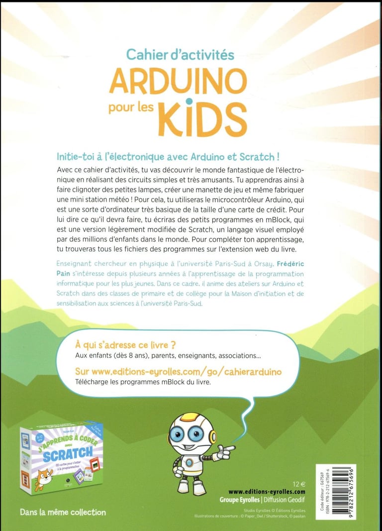 Cahier d'activités arduino pour les kids - dès 8 ans : Frédéric Pain ...