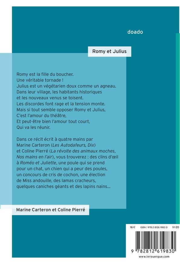 Romy et Julius : Coline Pierré,Marine Carteron - 281261983X - Romans ...