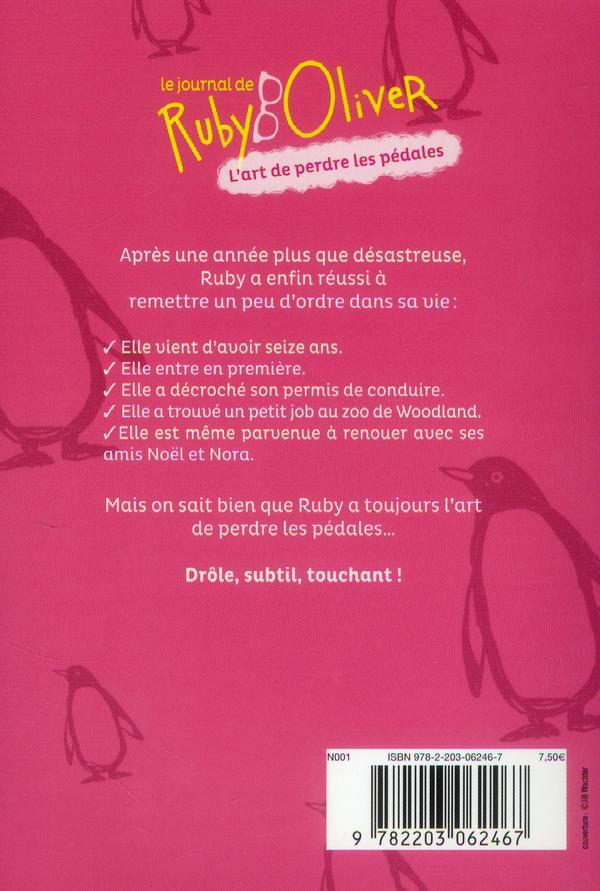 Le journal de ruby oliver t.2 - l'art de perdre les pédales : E ...