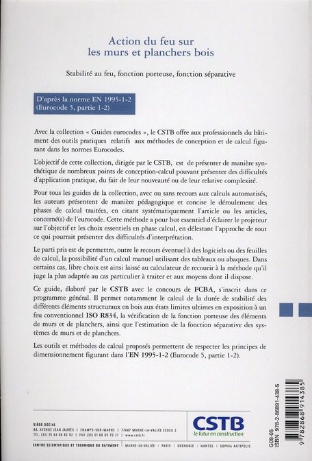 Action du feu sur les murs et planchers bois - d'aprés l'eurocode 5 ...