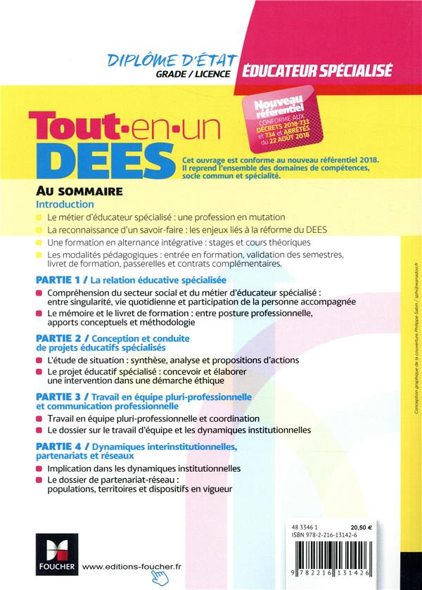 Tout-en-un DESS - diplôme d'Etat éducateur spécialisé - programme ...