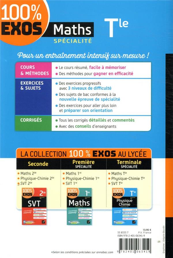100% exos - maths, spécialité - terminale : Fabrice Barache,Sophie ...