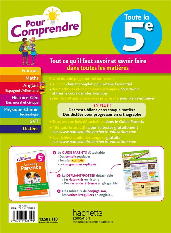 Pour comprendre toutes les matières : toute la 5e : Isabelle De Lisle ...