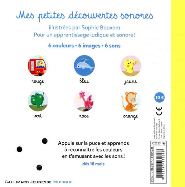 J'apprends les couleurs : Sophie Bouxom - 2075138621 - Livres pour ...