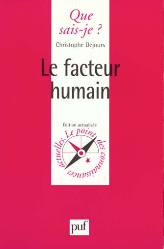Facteur humain (le) : Christophe Dejours - 2130471501 | Cultura