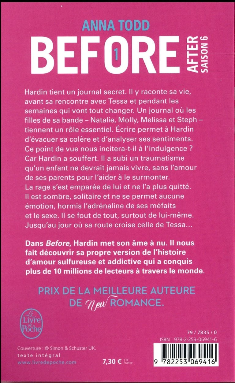 After Tome 6 : before t.1 - est-il capable d'aimer ? : Anna Todd ...
