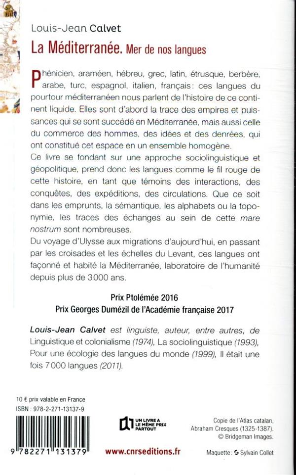 La Méditerranée, mer de nos langues : Louis-Jean Calvet - 2271131375 ...
