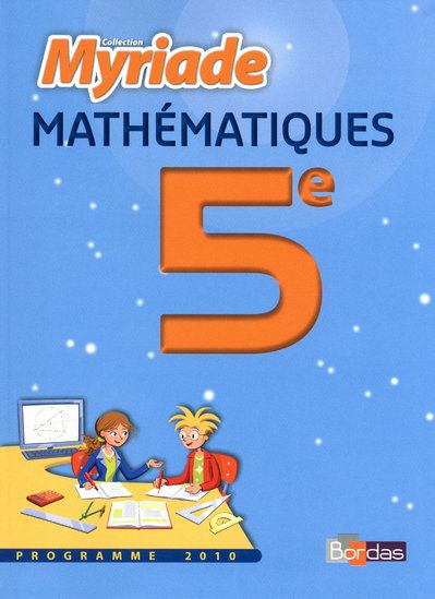 Mathématiques - 5ème - manuel grand format (édition 2010) - 2047326540 ...