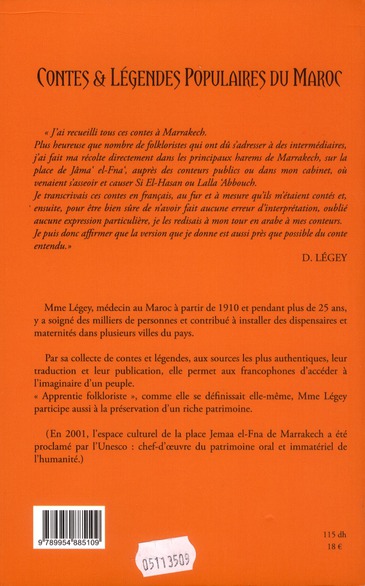 Contes et légendes populaires du maroc - 9954885102 - Essais ...