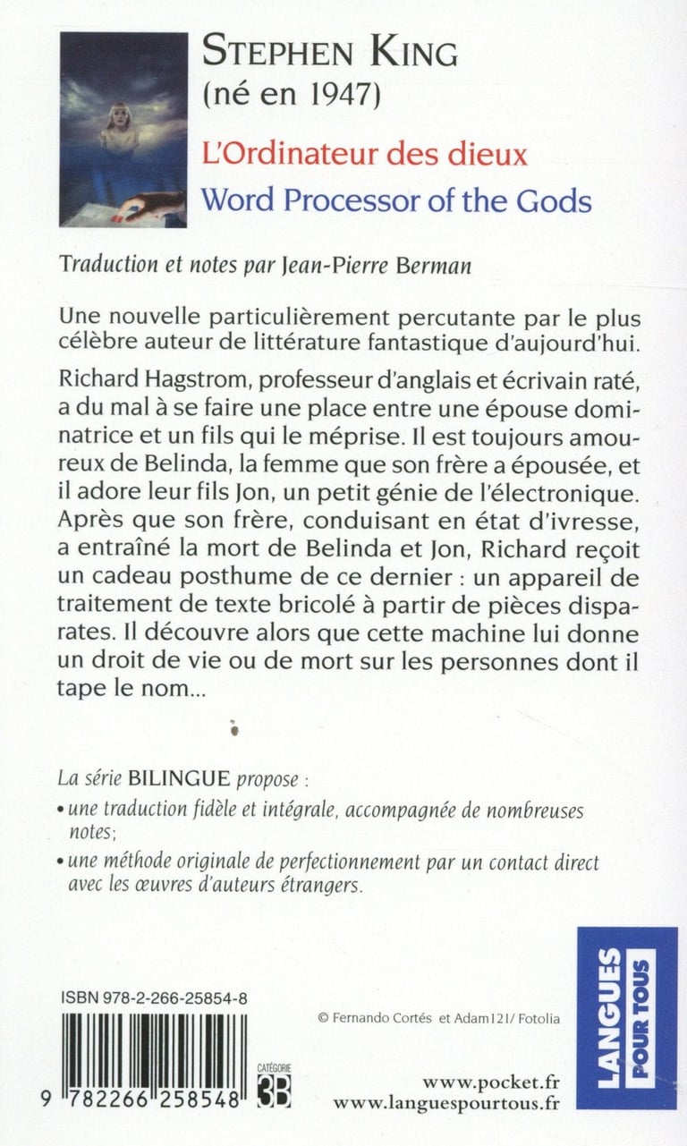 L'ordinateur des dieux - word processor of the gods : Stephen King ...