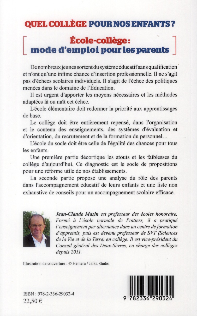 Quel collège pour nos enfants ? école-collège : mode d'emploi pur les ...