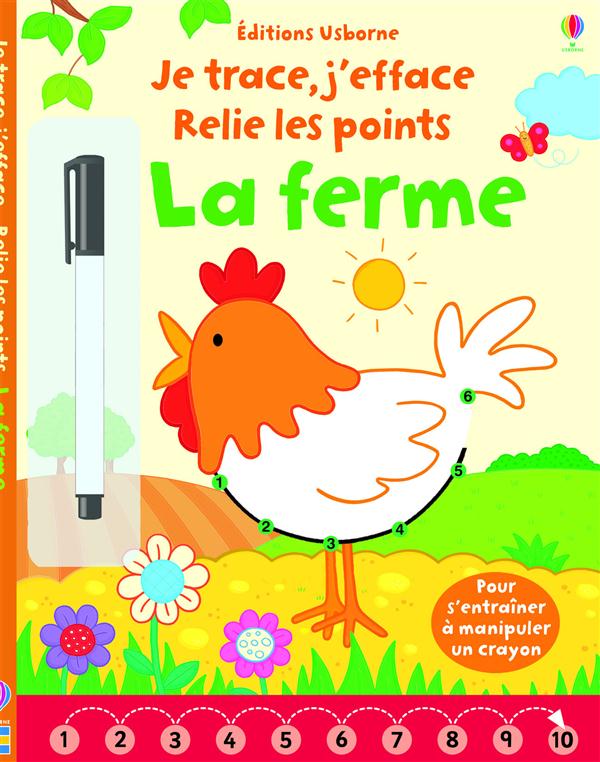 Je trace, j'efface : relie les points - la ferme : Katrina Fearn ...