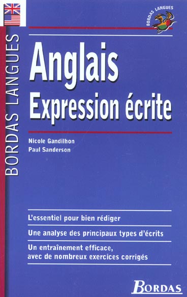 Anglais expression ecrite - 2047304504 | Cultura