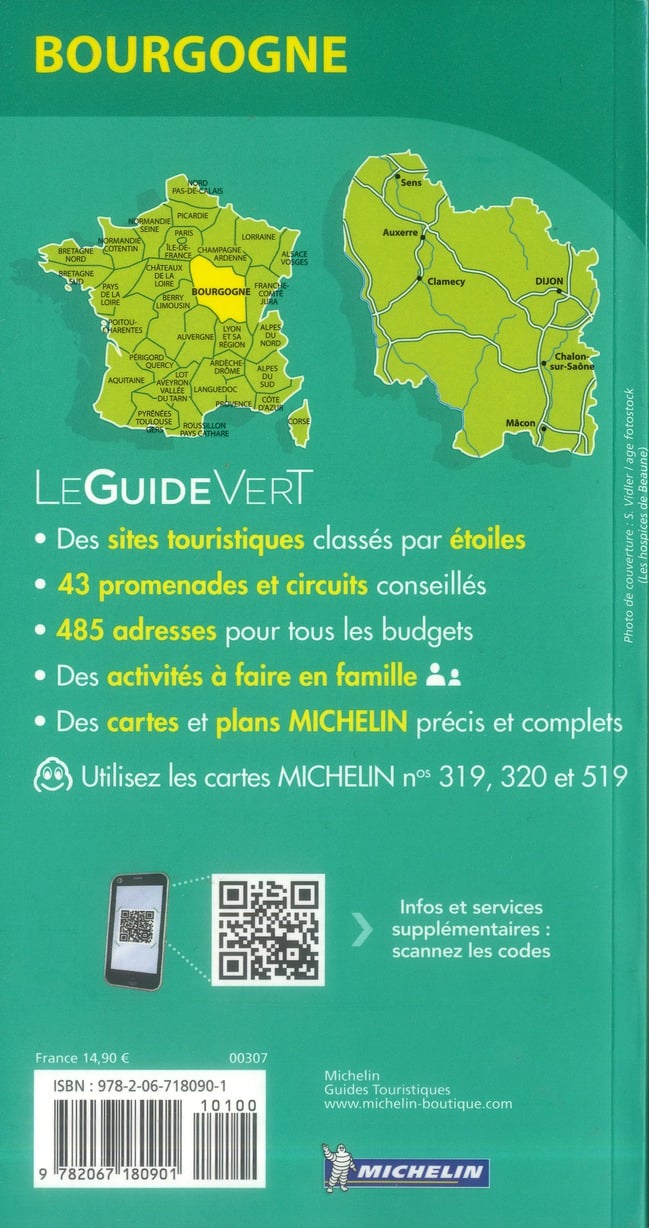Le guide vert - bourgogne : Collectif Michelin - 2067180908 - Guides de ...