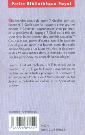 Sociologie du sport : Pascal Duret - 2228898813 | Cultura