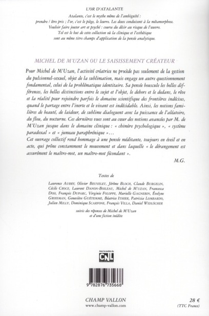 Michel de m'uzan ou le saisissement créateur - autour de l'oeuvre ...