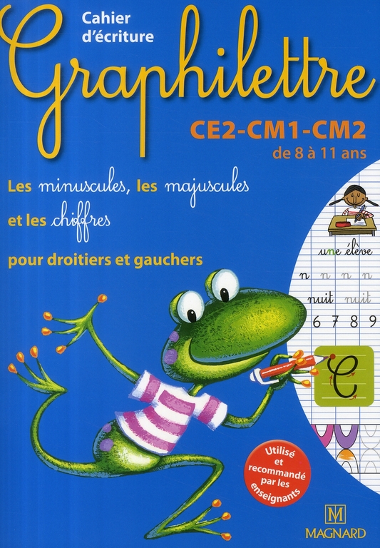 Graphilettre - ce2-cm1-cm2 - cahier d'écriture - les minuscules, les ...