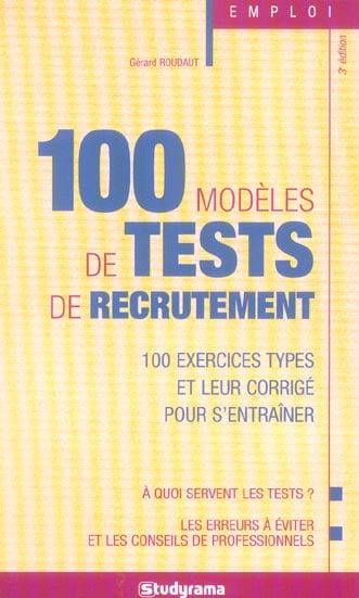 100 modèles de tests de recrutement - 100 exercices types et leurs ...