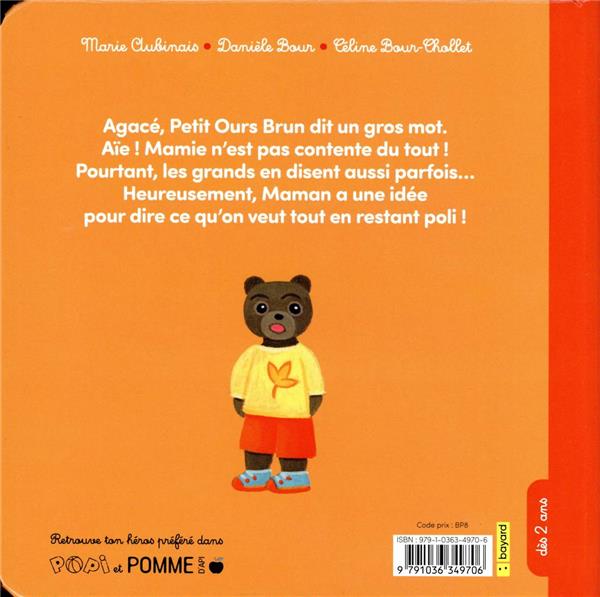 Petit Ours Brun a dit un gros mot : Marie Aubinais - Livres pour ...