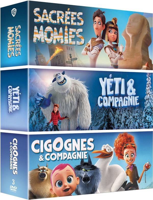 Animation - Coffret : Sacrées momies + Yéti & Compagnie + Cigognes et compagnie - Jeunesse ...