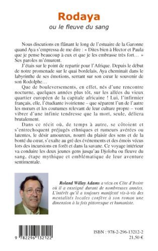 Rodaya ou le fleuve du sang : Roland Willay Adams - 229613212X | Cultura