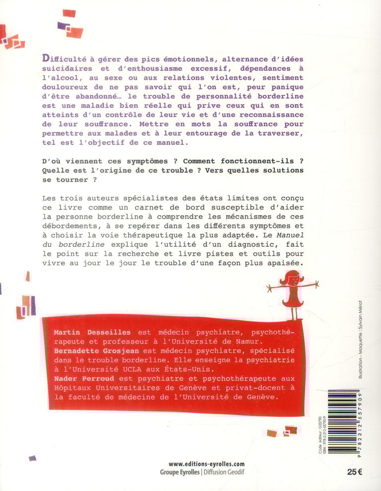 Le manuel du borderline : Bernadette Grosjean,Nader Perroud,Martin ...
