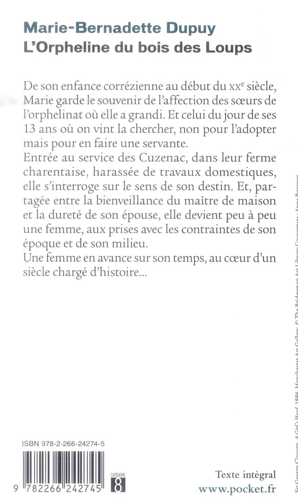 L'orpheline du bois des loups : Marie-Bernadette Dupuy - 2266242741 ...
