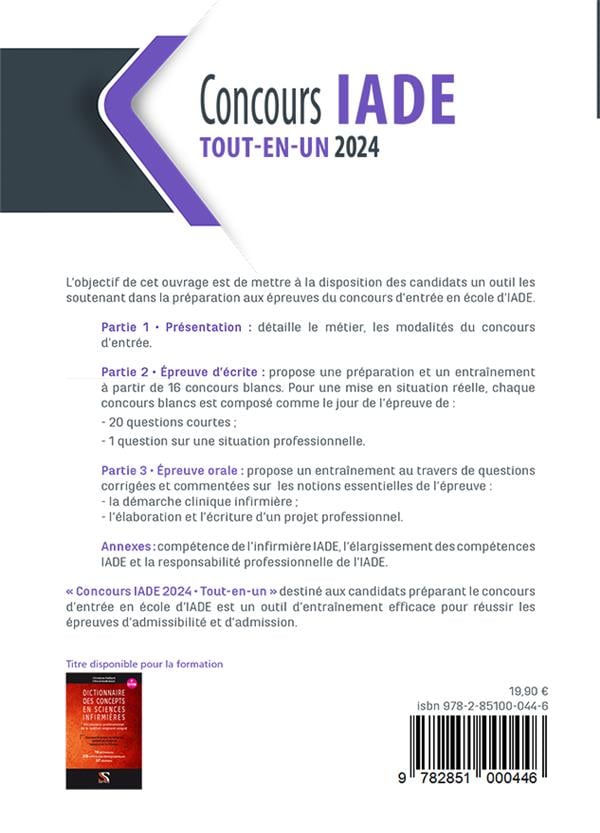 Concours IADE 2024 tout-en-un (6e édition) : Marie-Jeanne Lorson ...