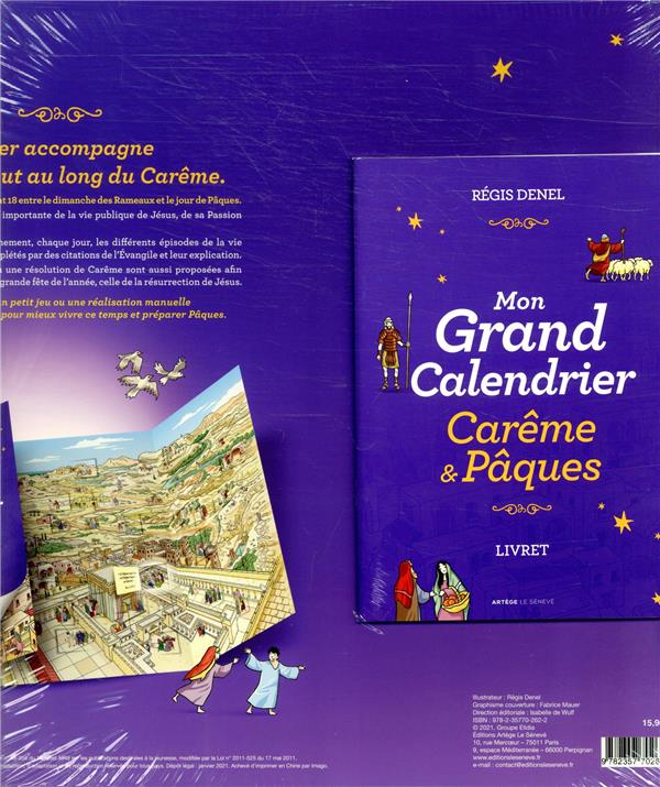Mon grand calendrier de carême et pâques - 2357702621 - Religions et ...