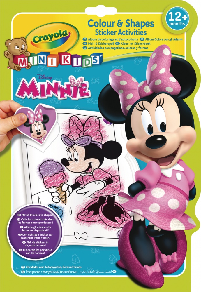 Minnie - Crayola Mini Kids - Album Coloriage & Stickers - Dessin ...